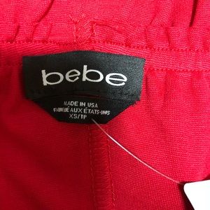 bebe | Dresses | Nwt Bebe Red Off The Shoulder Ruffle Dress | Poshmark